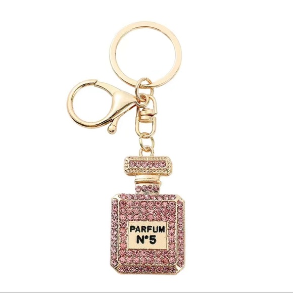 Accessories | Pink Color Perfume Bottle Bag Charm | Poshmark
